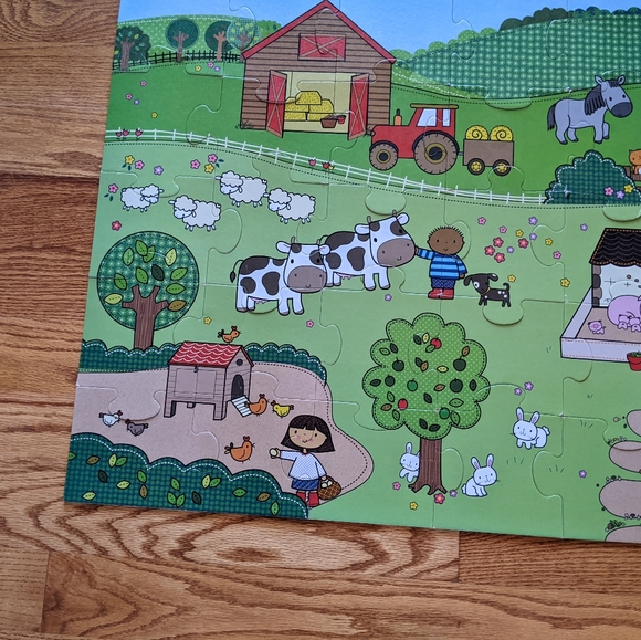 Toys | Oversized Happy Farm Floor Puzzle With Gigantic Pieces 2 Feet By ...